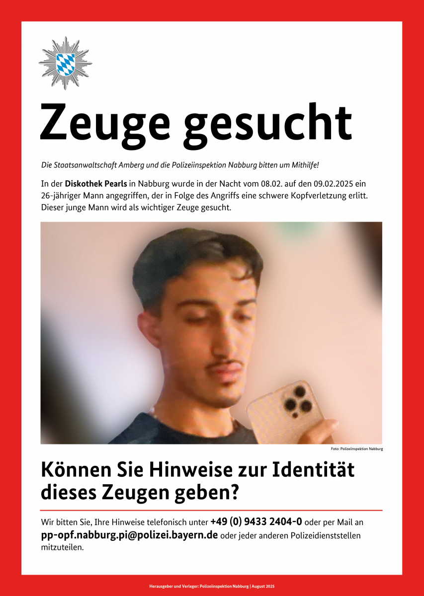 Wer kennt diesen Mann? Polizei sucht wichtigen Zeugen nach ...